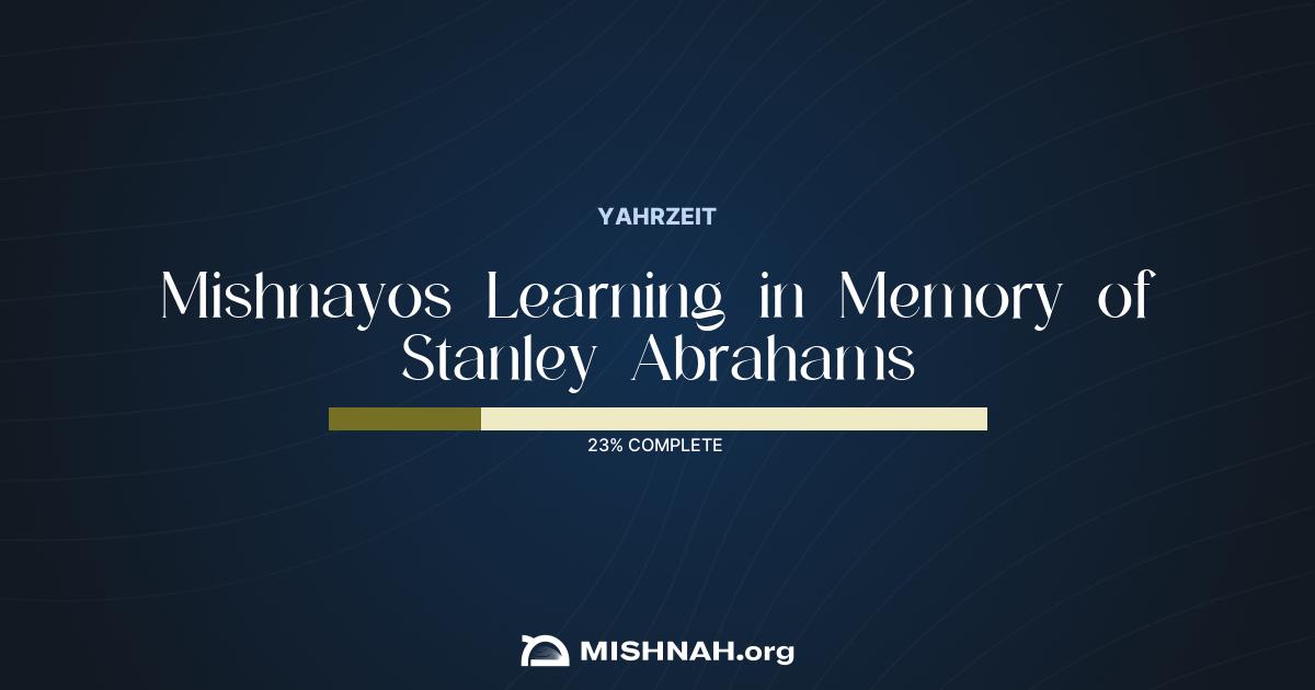 Stanley Abrahams Mishnah Learning Chart | Mishnah.org