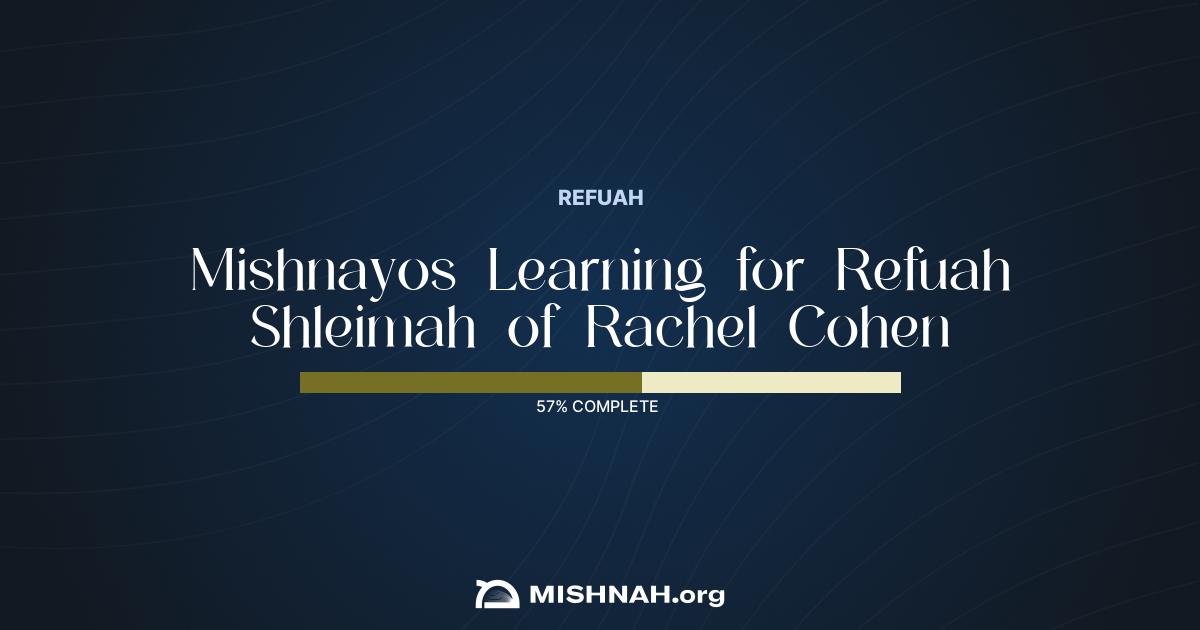 Rachel Cohen Mishnah Learning Chart | Mishnah.org
