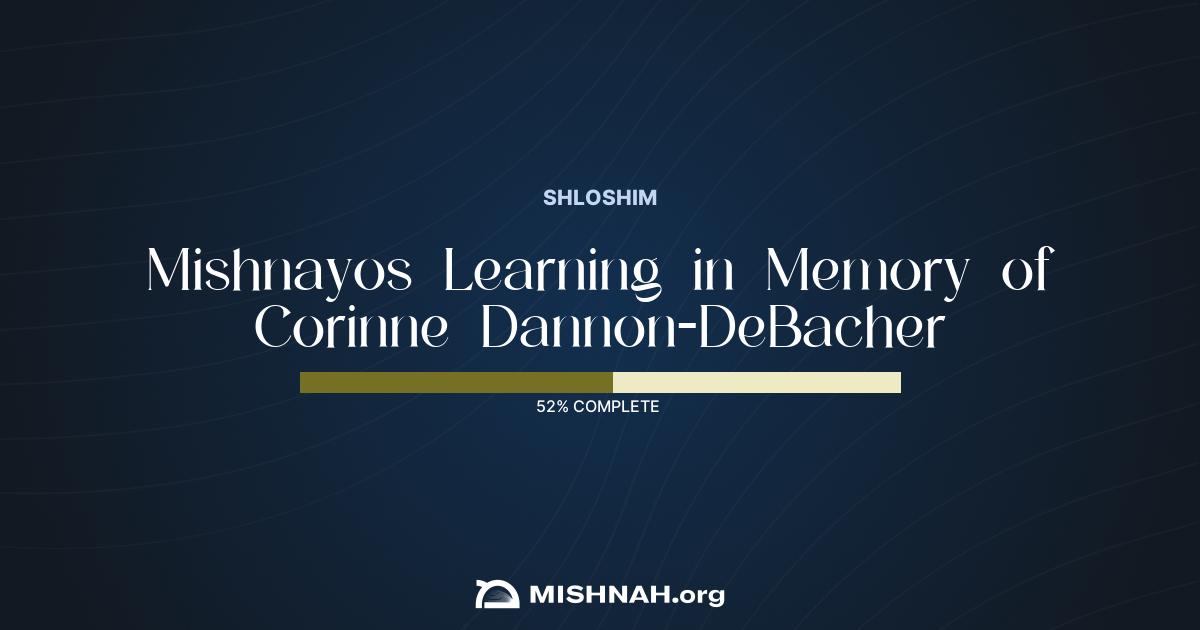 Corinne Dannon-DeBacher Mishnah Learning Chart | Mishnah.org