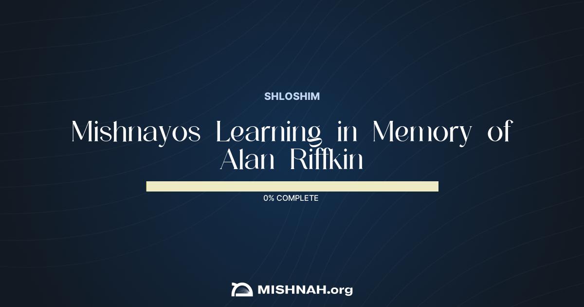 Alan Riffkin Mishnah Learning Chart | Mishnah.org