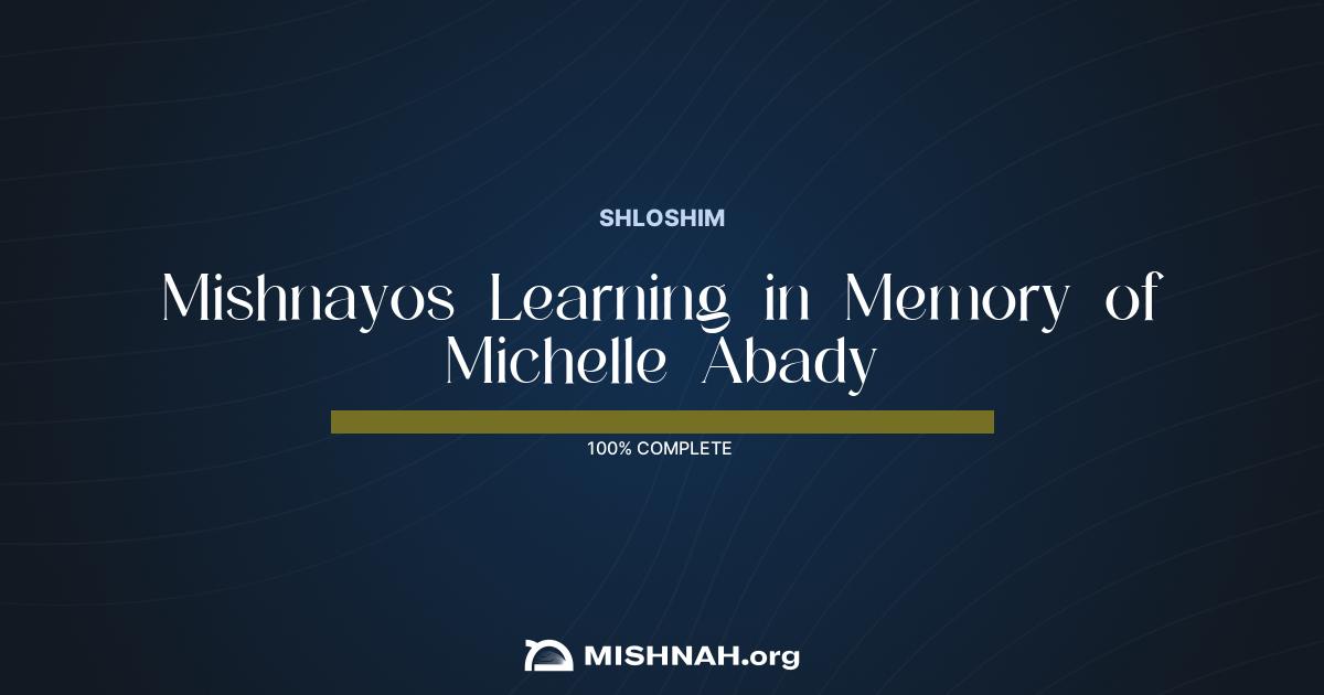 Michelle Abady Mishnah Learning Chart | Mishnah.org