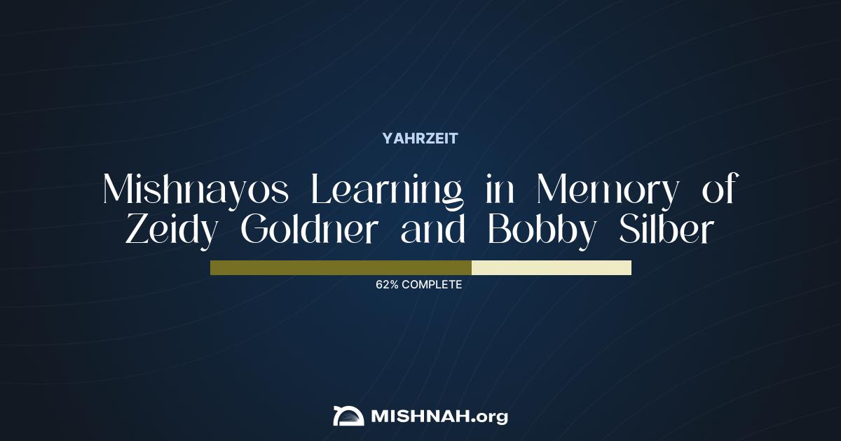 Zeidy Goldner and Bobby Silber Mishnah Learning Chart | Mishnah.org