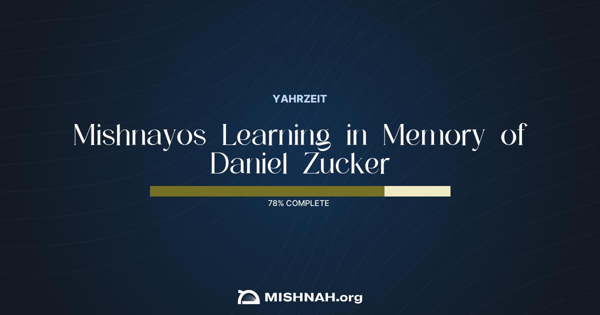 Daniel Zucker Mishnah Learning Chart | Mishnah.org